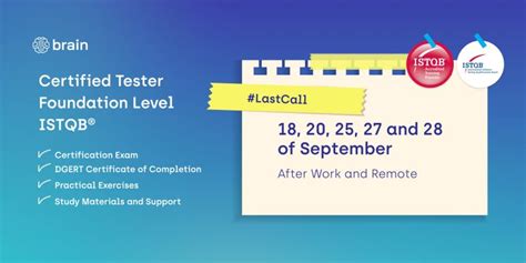 Brain On Linkedin Lastcall Istqb Softwaretesting Certification