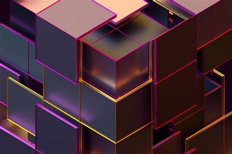Premium Photo Abstract 3d Rendering Of Geometric Shapes