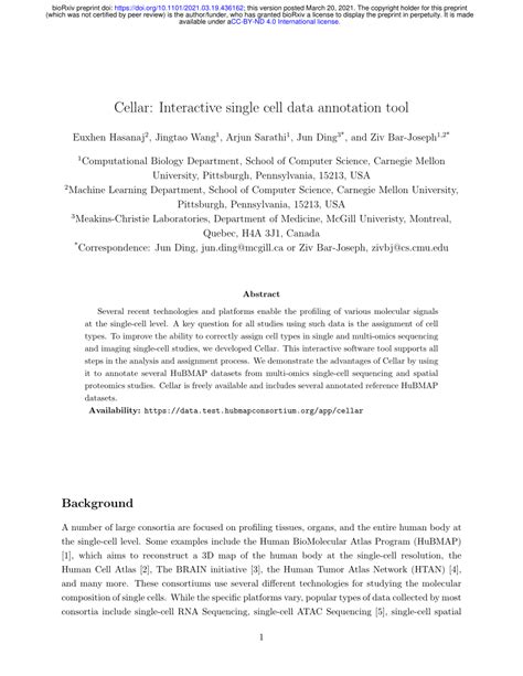 PDF Cellar Interactive Single Cell Data Annotation Tool