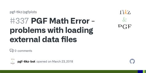 Pgf Math Error Problems With Loading External Data Files · Issue 337 · Pgf Tikzpgfplots · Github