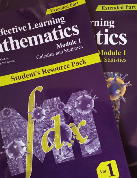 New Effective Learning Mathematics Module 1 Calculus And Statistics Volume 1 1st Edition 2019