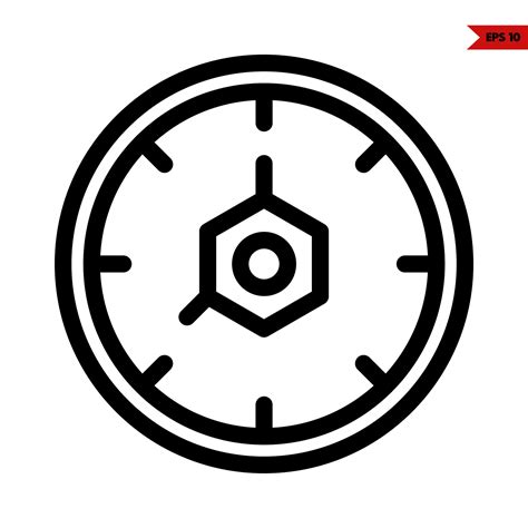 Clock Line Icon Vector Art At Vecteezy