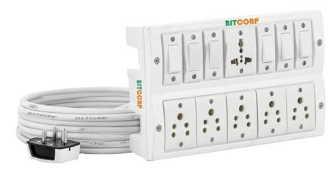 Electric Extension Cord 6A 6 Socket 6 Switch 2 Meter Long Wire Dealclear Com