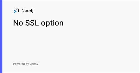 No Ssl Option Voters Neo4j