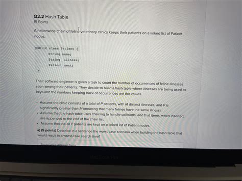 Solved Question What Is The Worst Case Big O Running Time