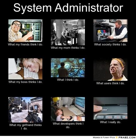 Im Sysadmin What People Think I Do Water Cooler Spiceworks Community