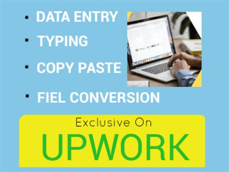 Excellent Data Entry Typing Copy Paste And File Conversion Work Upwork