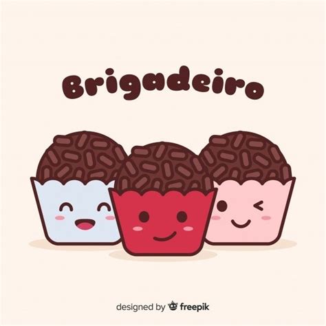 Baixe Fundo De Mão Desenhada Brigadeiro Gratuitamente Logotipo Doce