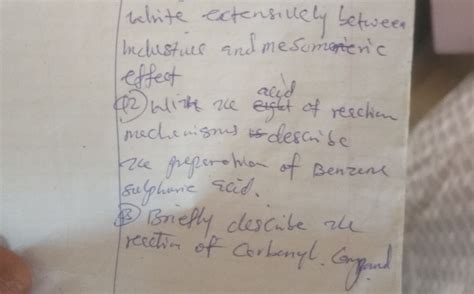 Write Extensively Between Inductive And Mesomeric Effect Write The Eight