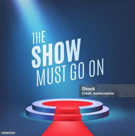 쇼는 계속되어야합니다 당신의 디자인을위한 고품질의 사실적인 스포츠 라이트 격리된 벡터 요소 상에 대한 스톡 벡터 아트 및 기타 이미지 Istock