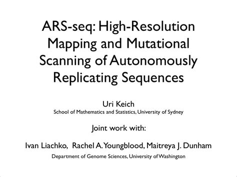 Ppt Ars Seq High Resolution Mapping And Mutational Scanning Of