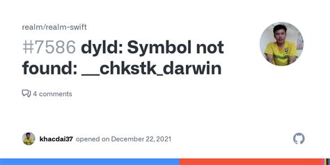 Dyld Symbol Not Found Chkstkdarwin · Issue 7586 · Realmrealm