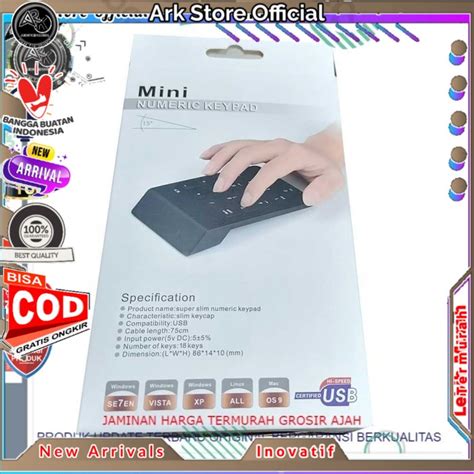 Jual Keyboard Touch Pad Tombol Angka Num Pad Numeric Wired Wireless 2 4ghz Ark Shopee Indonesia