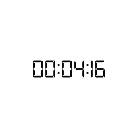 Premium Vector Digital Clock Number Set Electronic Figures Vector