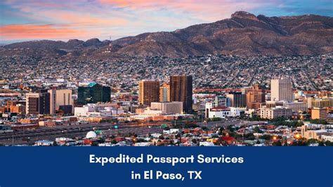 Get An Expedited Passport In El Paso Tx