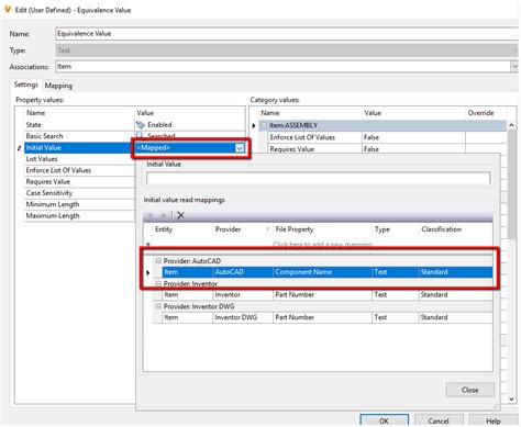 assign item in vault on autocad electrical project generates items with