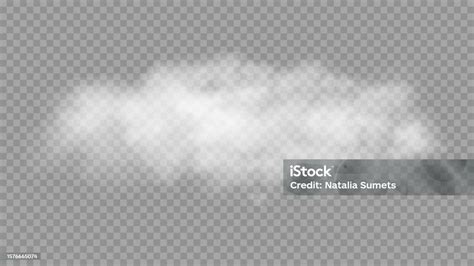 투명한 배경에 분리된 흰색 안개 질감 스팀 특수 효과 현실적인 벡터 화재 연기 또는 안개 스톡 로열티 무료 벡터 일러스트레이션 기체 물리 구조에 대한 스톡 벡터 아트 및