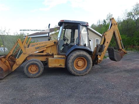 Case 580 L Loader Backhoe 4x4 Runs Exc 580sl Cummins Turbo Dsl 3 9