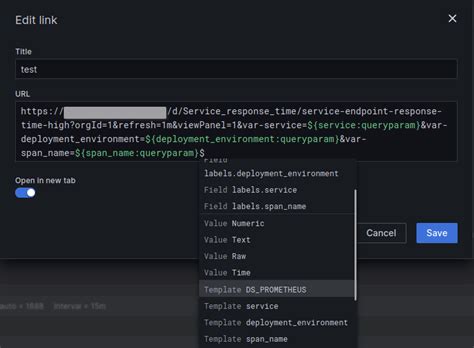 Data Links Wont Show On The Graphpanel Data Links Grafana Labs Community Forums
