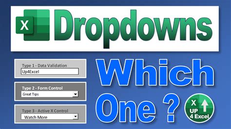 Up4excel 3 Key Ways To Make Drop Down Lists In Excel