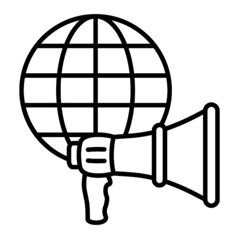 글로벌 마케팅 아이콘 프리미엄 벡터