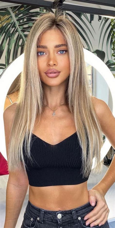 The 45 Prettiest Hair Colours For Winter Blonde Long Layers