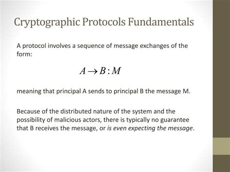 Ppt Cryptographic Protocols Powerpoint Presentation Free Download