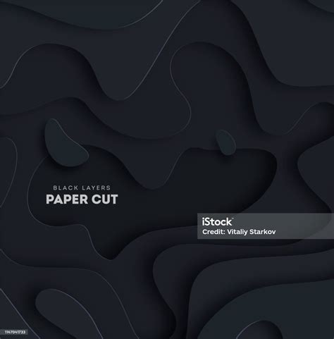 흰색 종이 컷 모양 3d 블랙 추상적인 배경입니다 비즈니스 프리 젠 테이 션 전단지 포스터에 대 한 벡터 디자인 레이아웃입니다 0명에 대한 스톡 벡터 아트 및 기타 이미지