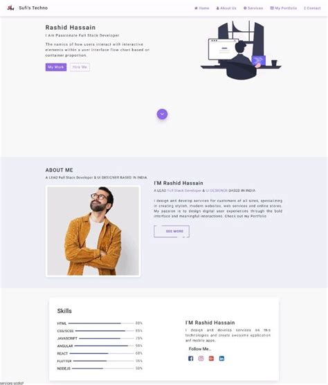 rashid hassain on linkedin just a simple page made in angular 🔥