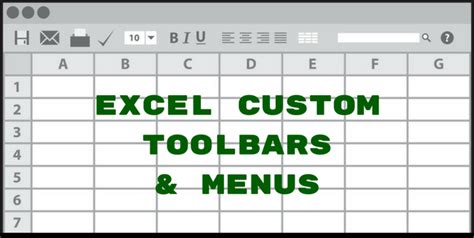 Utilizing Excel Custom Toolbars Menus ONLC
