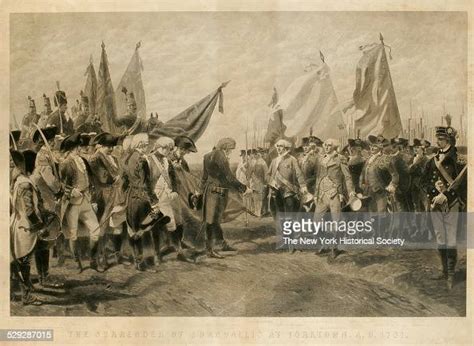 Print Depicts The Surrender Of The British Forces After The Battle Of