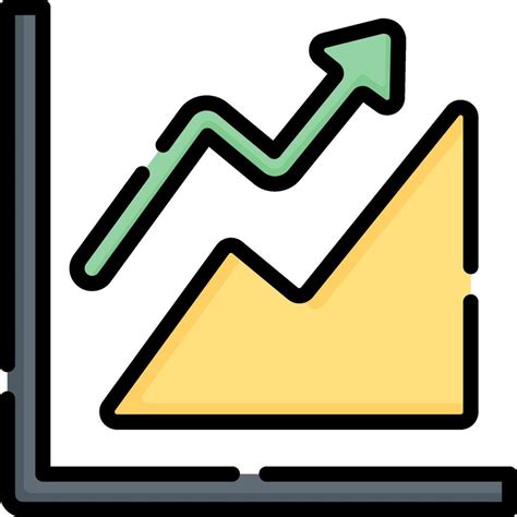A Graph Chart With An Arrow Going Up 51938880 Vector Art At Vecteezy