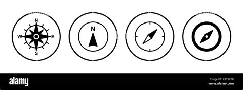 Compass Icon Vector Navigation Icon Stock Vector Image And Art Alamy