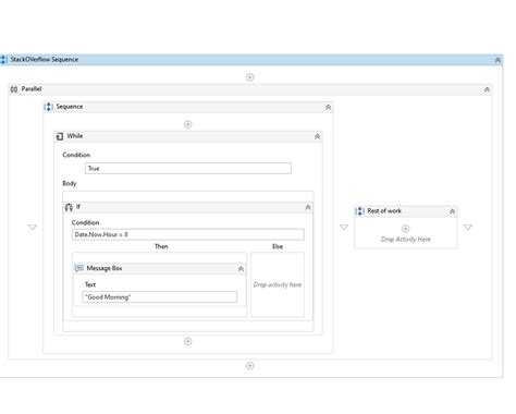 how to assign specific time pop up message in uipath with message box