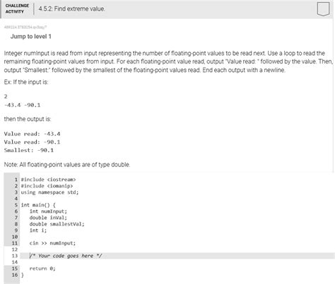 Get Answer Challenge Activity Find Extreme Value Qx Zqy Jump To Level