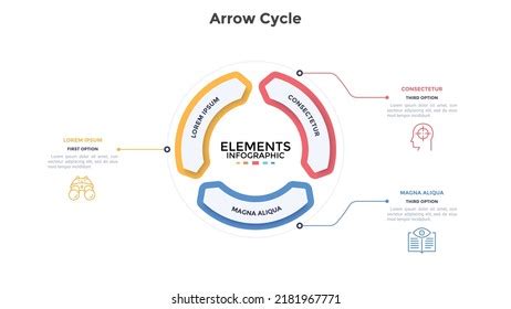 Circular Chart Divided Into Three Doubleheaded Stock Vector Royalty Free 2181967771 Shutterstock