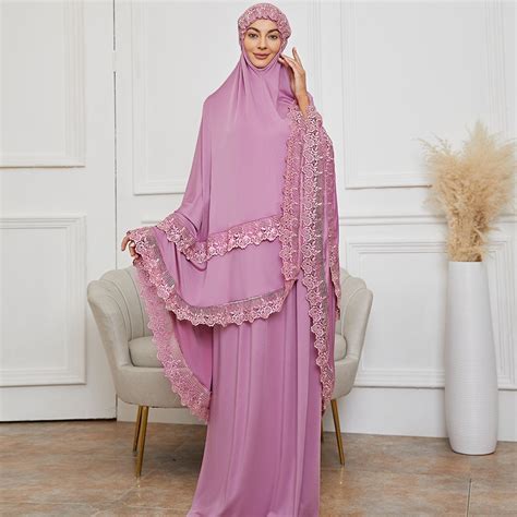 Ramadan Vrouwen 2 Stuk Moslim Gebed Set Khimar Aba Grandado Ramadan Vrouwen 2 Stuk Moslim Gebed Set Khimar Aba Grandado
