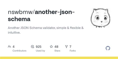GitHub Nswbmw Another Json Schema Another JSON Schema Validator Simple Flexible Intuitive