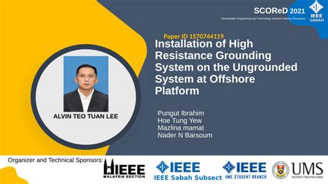 Pdf Installation Of High Resistance Grounding System On The Ungrounded System At Offshore Platform
