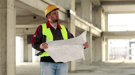 Builder With Construction Documentation Stock Footage Video Of Woman