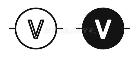 Voltmeter Thin Line Vector Icon Set Stock Illustration Illustration Of Pack Logo 337396813
