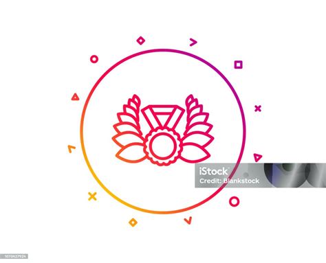 월계관 화 환 선 아이콘입니다 우승자 메달 기호입니다 벡터 Championship에 대한 스톡 벡터 아트 및 기타 이미지