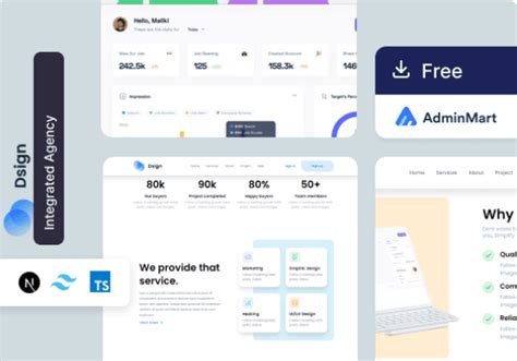 dsign new nextjs based landing page template