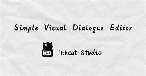 Simple Visual Dialogue Editor Gui ツール Unity Asset Store