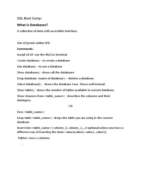 sql boot camp pdf computer data information retrieval