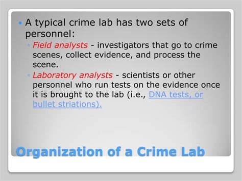Intro To Forensic Science PPTX