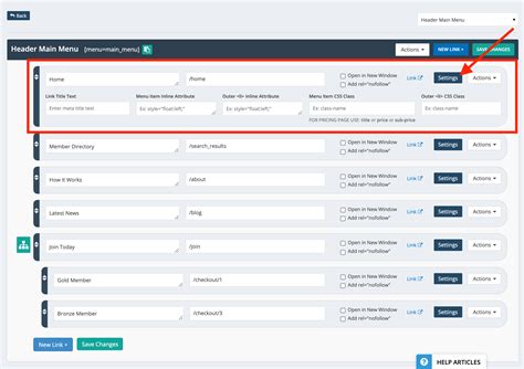 brilliant directories toolbox menu manager brilliant directories