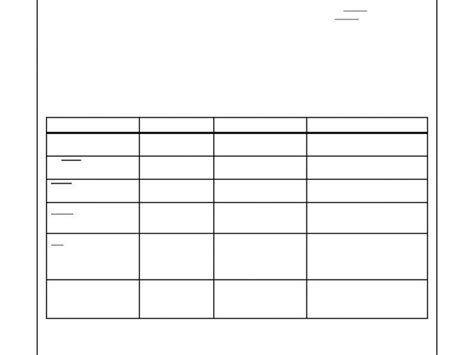 Frequency Table Template Search Results For Printable Blank Data Charts
