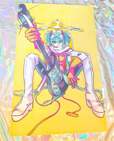 Haru Haru Haruko Flcl Inspired Art 11 X 17 Print Etsy