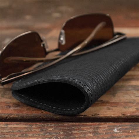 Black Shark Skin Glasses Case Yoder Leather Company